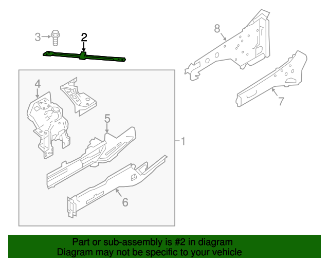 2013-2023 Land Rover Reinforce Bar LR037630 | JaguarParts.com