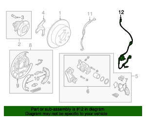 91920-2K000 - Rear Speed Sensor 2010-2013 Kia Soul | Kia.Parts Store