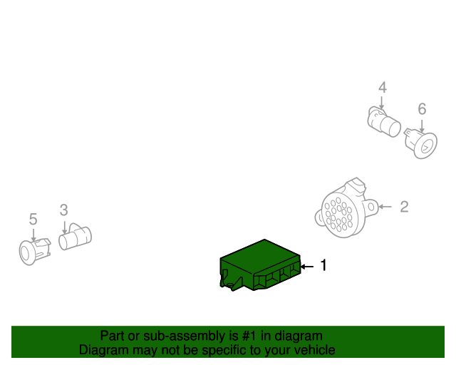 Genuine OEM Control Module Part# YWC500730 Fits 2005-2009 Land Rover ...