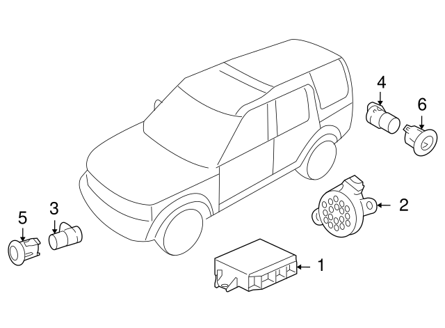 Genuine OEM Control Module Part# YWC500730 Fits 2005-2009 Land Rover ...