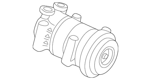 1996-1999 GM Air Conditioning Compressor 89019367 GM | GMPartsDirect.com