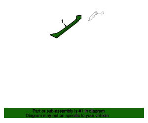 2019-2023 Nissan Maxima Pillar Molding 78873-9DJ1A | OEM Parts Online