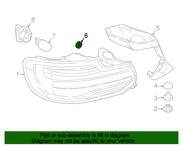 Genuine BMW 63-21-7-490-927 | Tail Lamp Gasket | FREE Shipping on Most ...