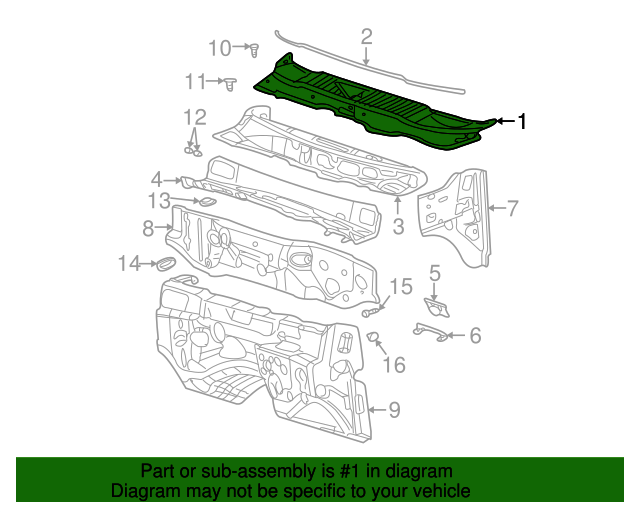 2002-2009 Dodge Panel 55056006AG | TascaParts.com