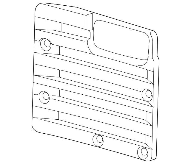 2003-2024 GM Black Passenger Side Rear Door Trim Panel 23449569 | GM ...