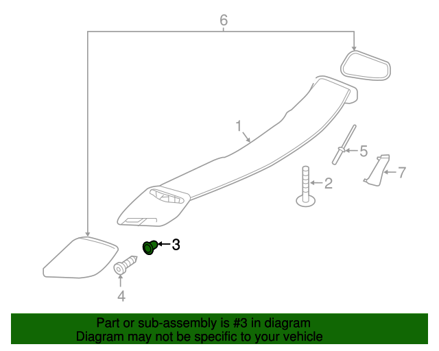 176-462-00-50 - Spoiler Wing Bushing 2015-2023 Mercedes-Benz | Mercedes ...