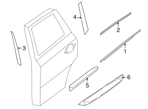 82876-9NB0A - Lower Molding - 2016-2020 Infiniti QX60 | Discount ...