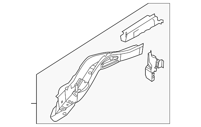 2009-2019 Ford Rear Side Member BB5Z-7810457-A | TascaParts.com