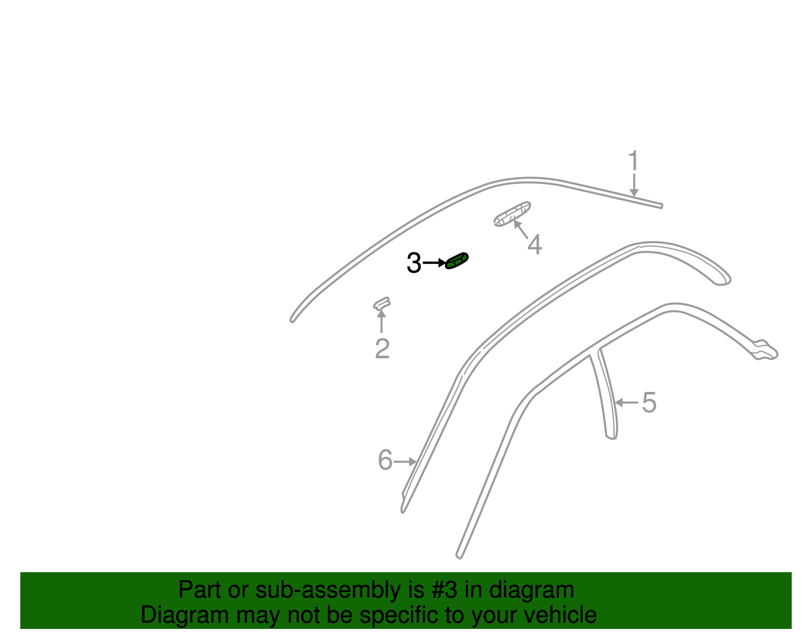 909130021 - Roof Molding Clip 2002-2007 Subaru Impreza | Subaru Factory ...