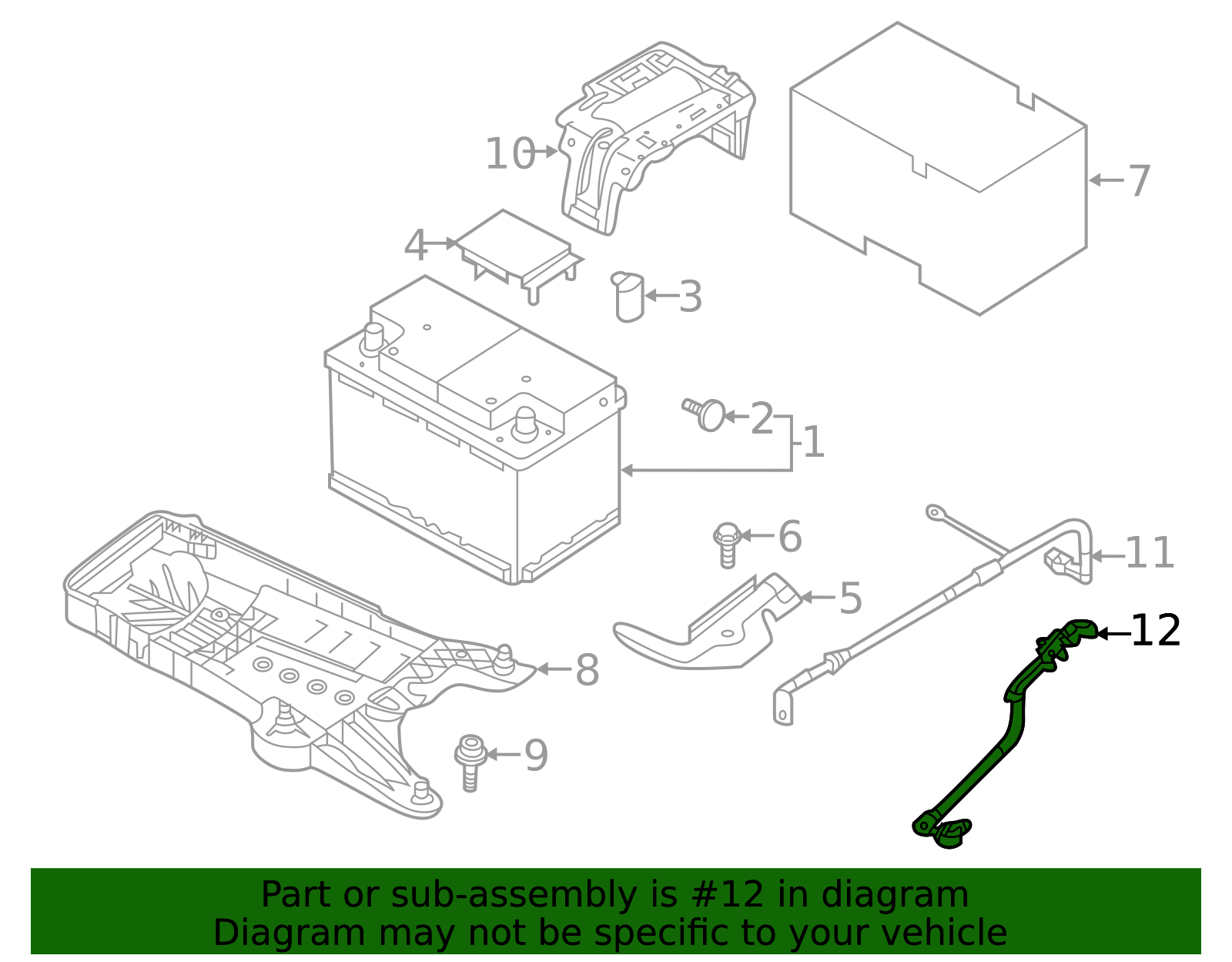 2018-2023 Volkswagen Ground Cable 5QA-915-181-D | QuirkParts