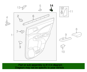 72498-T0G-A01 - Side Trim 2012-2016 Honda CR-V | Honda Parts Online
