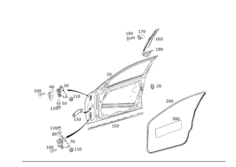 Driver Door for 2013 Mercedes-Benz C 250 | MB Direct Parts
