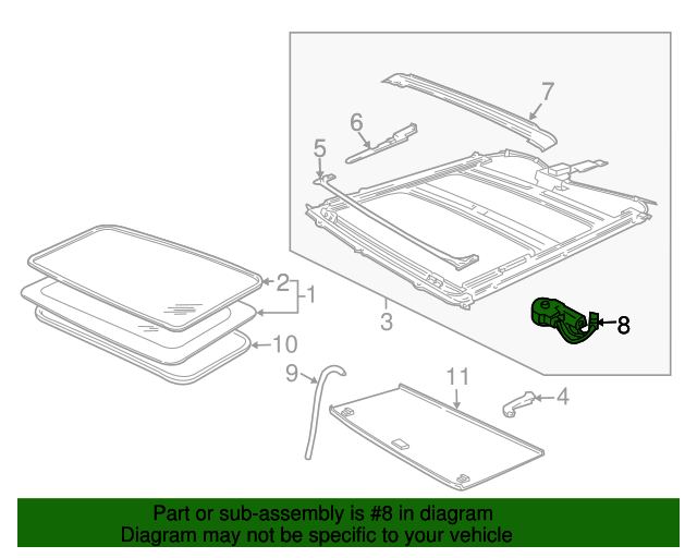 2003-2007 Ford Motor Assembly 5C3Z-15790-AA | TascaParts.com