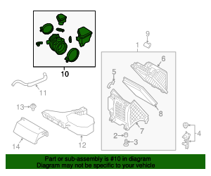 2013-2019 Hyundai Intake Hose 28130-2W100 | OEPartsQuick