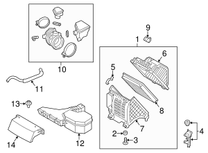 2014-2015 Kia Sorento Intake Hose 28130 2W100 | TascaParts.com