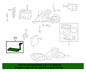 2007-2012 Mopar Heater Core 68003993AA | TascaParts.com