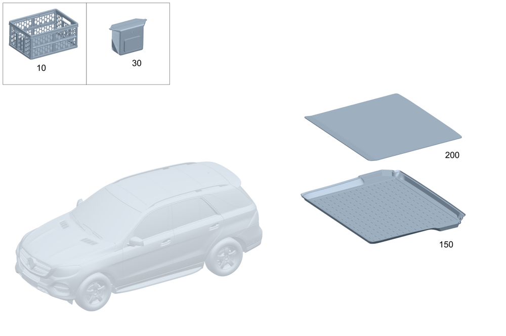294-814-00-00 - Trunk Tub 2023-2024 Mercedes-Benz | Mercedes-Benz USA Parts