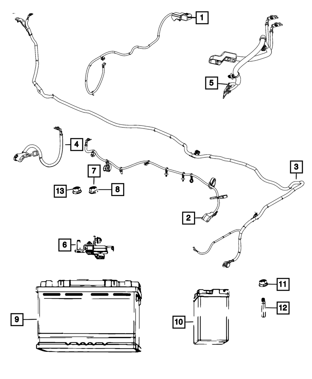 2024 Jeep Wrangler Alternator Wiring 68598707AC | Miracle Mopar