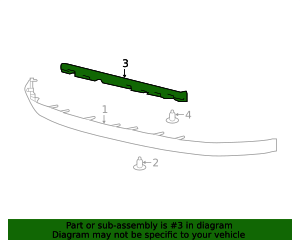 2015-2024 Nissan Murano Air Guide 62685-5AA0A | Nissan Parts Central