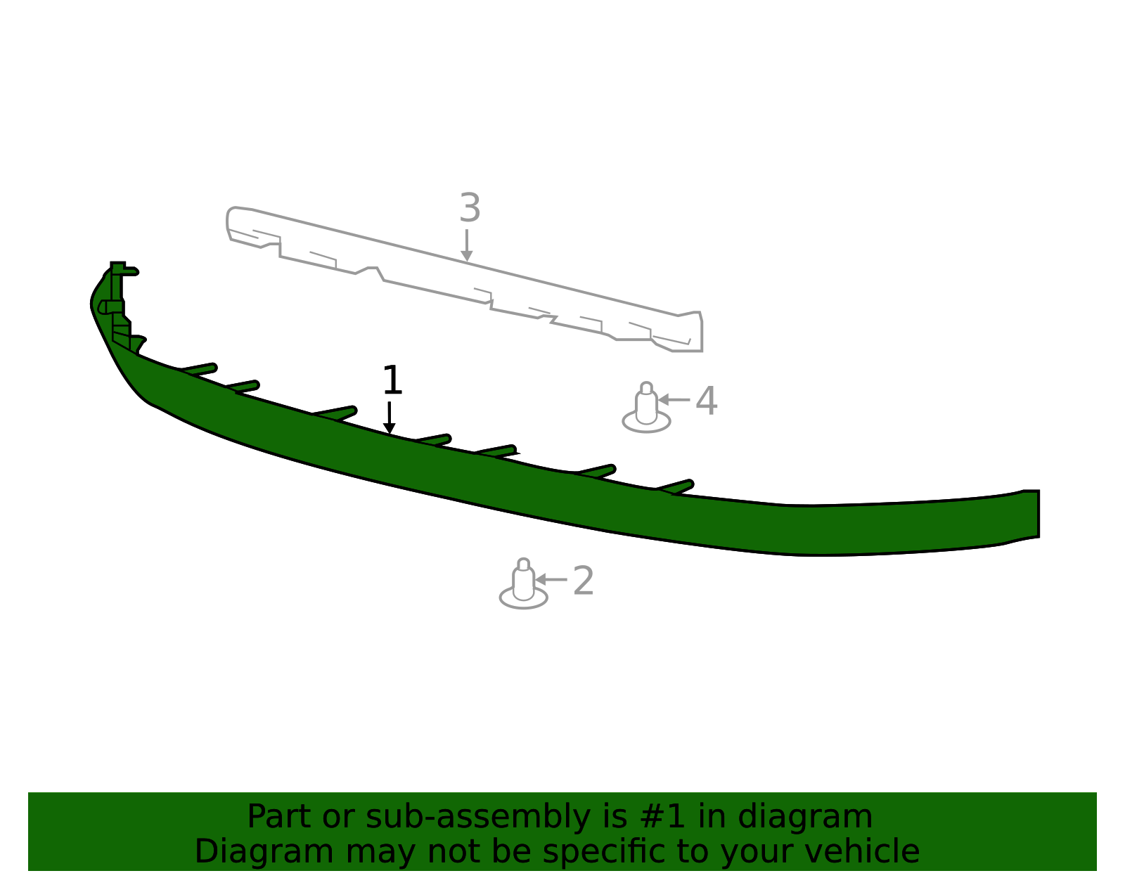 2015-2024 Nissan Murano Spoiler 96015-5AA0A | Nissan Parts Central