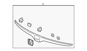 74895-TPG-A01 - Molding Assembly, Tailgate - 2020 Honda CR-V | Honda ...