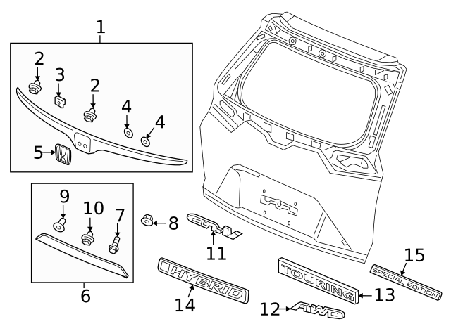 74895-TLA-A01 - Upper Molding 2017-2019 Honda CR-V | Honda Parts Online