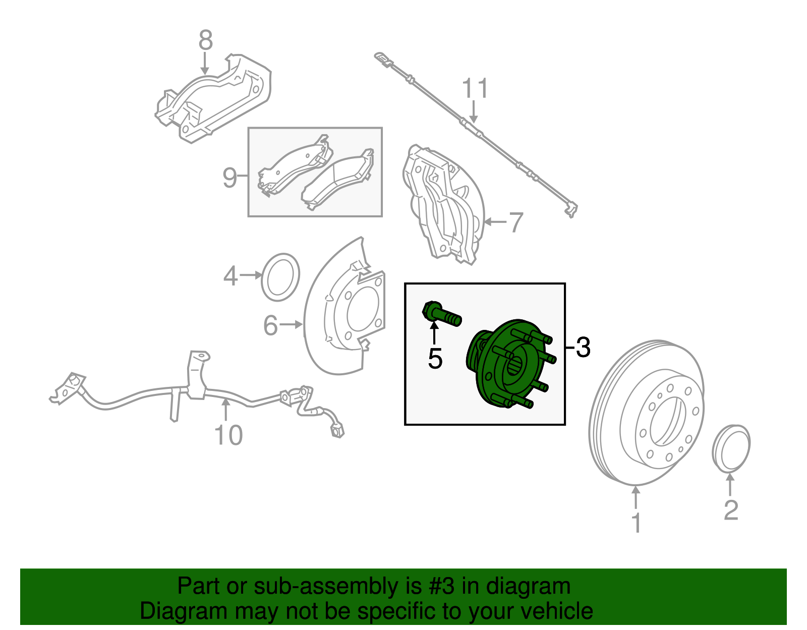 Buy Genuine GM Auto Parts - Hub (Part # 84964448) | GM Parts Store