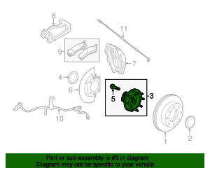 2015-2019 GM Front Wheel Hub and Bearing Assembly with Wheel Speed ...