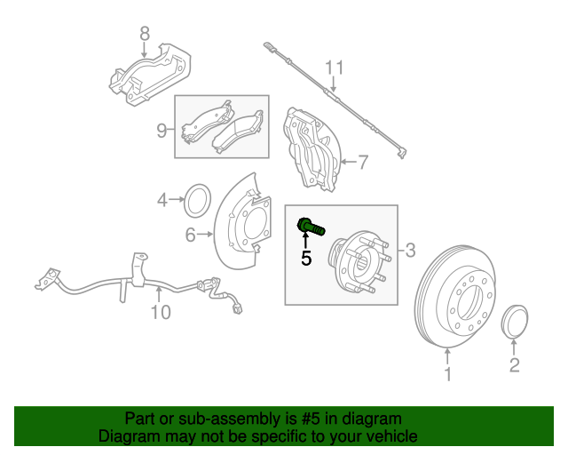 11603934 - Wheel Bolt 2011-2024 GM | Big 3 Auto Parts