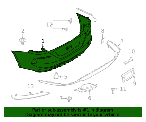 51129465538 - 2020-2024 BMW Bumper Cover (51-12-9-465-538) | BMW of ...