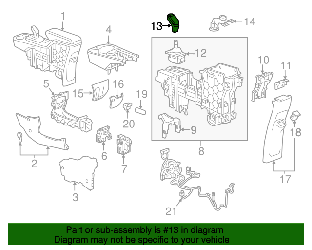2017-2021 GM Automatic Transmission Control Lever Knob 84393055 GM ...