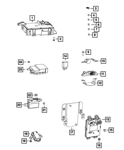 Keys, Modules and Engine Controllers for 2022 Ram ProMaster City ...