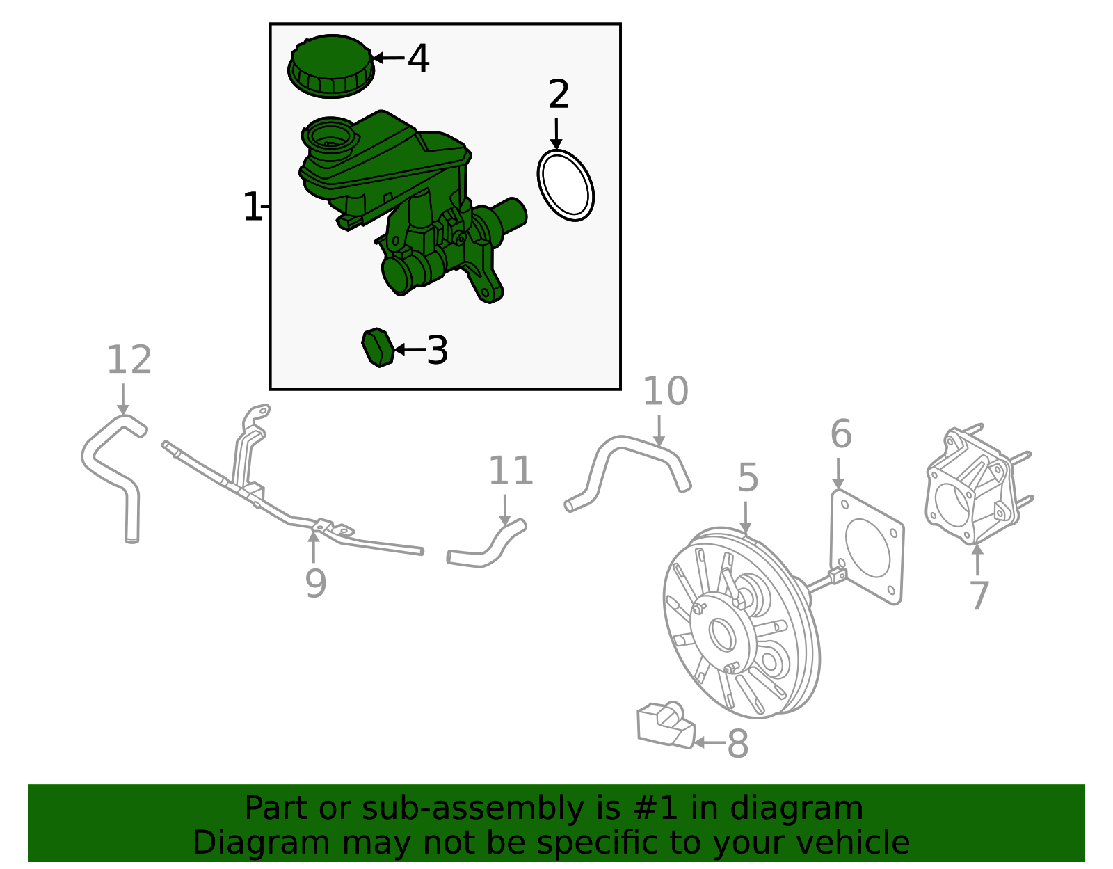 2020-2025 Nissan Sentra Master Cylinder 46010-6LA2D | Nissan Parts Central