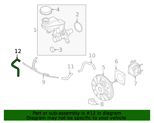 2020-2024 Nissan Sentra Vacuum Hose 47474-6LB0A | Temecula Nissan Parts