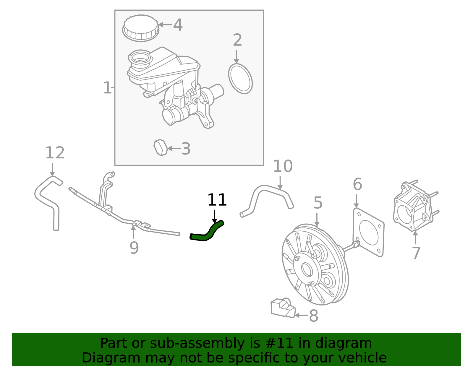 2020-2025 Nissan Vacuum Hose 47472-6LB0A | Melloy Nissan Parts