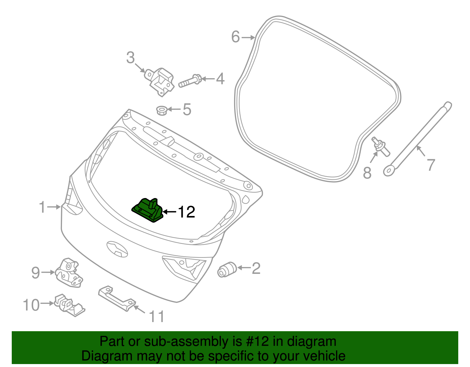 2013-2017 Hyundai Elantra GT Handle, Outside 81260-A5000 | OEM Parts Online