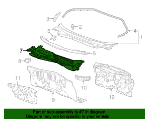 2017-2019 Buick LaCrosse Plenum Lower Panel 84109272 | GMPartsDirect.com