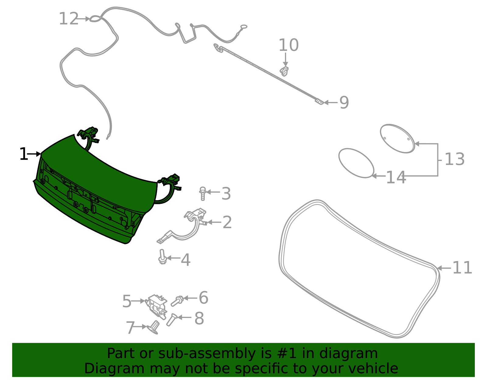 69200-L1010 - High-Quality Deck Lid for 2020-2023 Hyundai Sonata ...