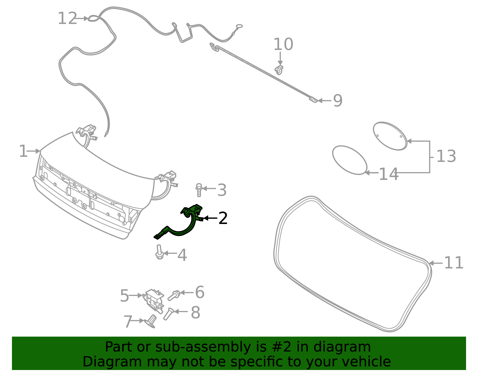 2020-2023 Hyundai Sonata Hinge 69920-L0000 | Hyundai Wholesale Direct