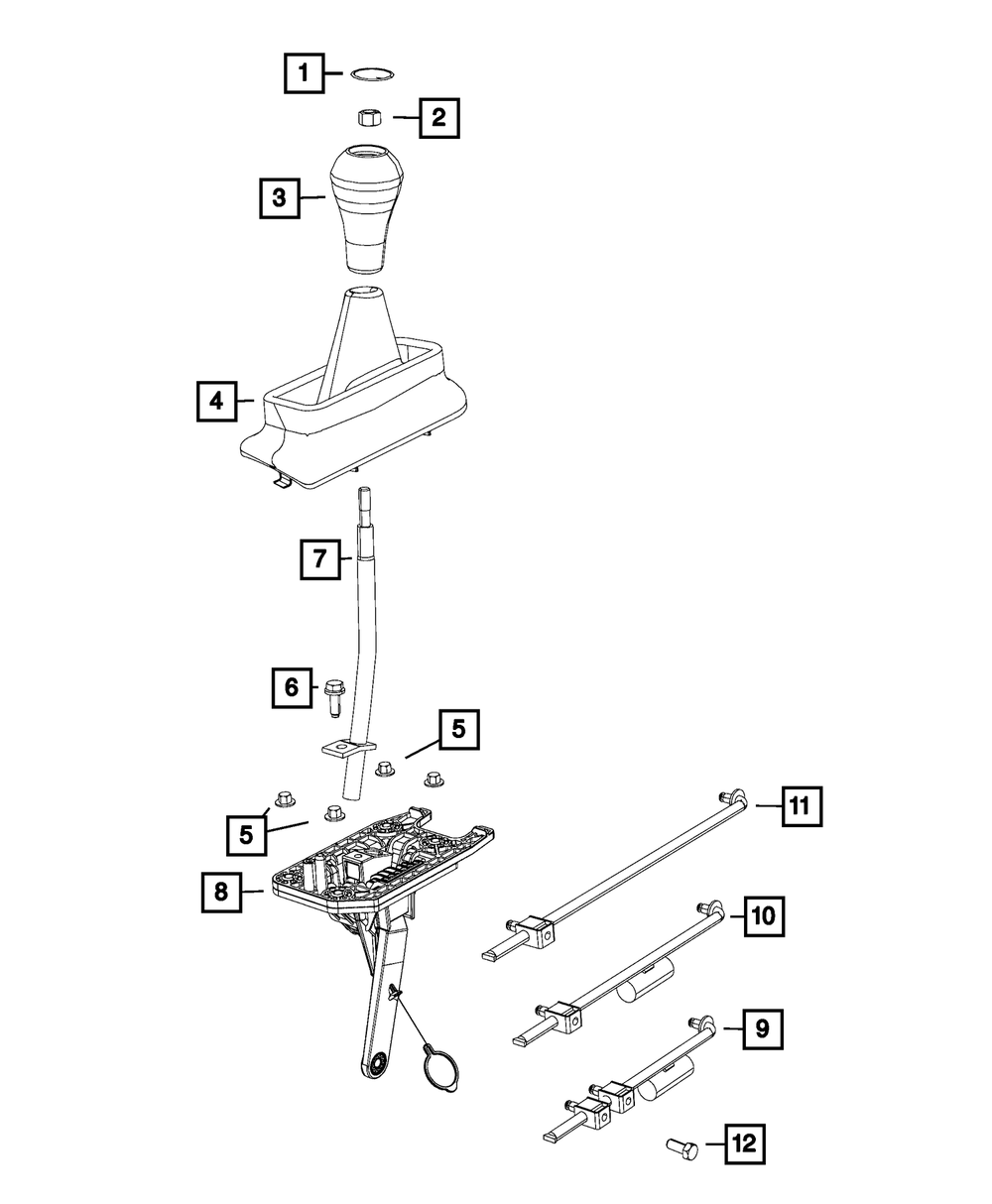 2012-2018 Ram 3500 Gear Shift Control Rod 68105053AC | Mopar eStore