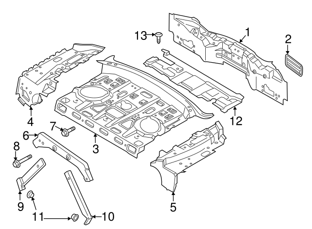2013-2020 Lincoln MKZ Panel Assembly Back dp5z5440320b | TascaParts.com