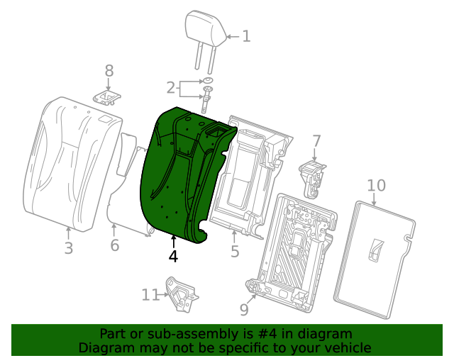 2021-2023 Buick Envision F Pad 84889477 | GMPartsDirect.com