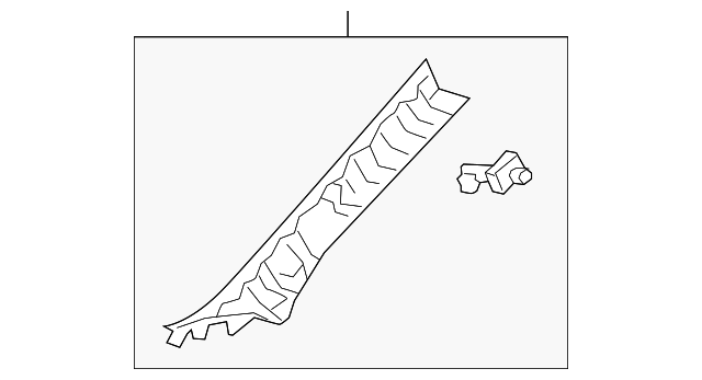 2019-2023 Toyota Windshield Pillar Trim 62220-42110-C1 | Toyota Parts ...