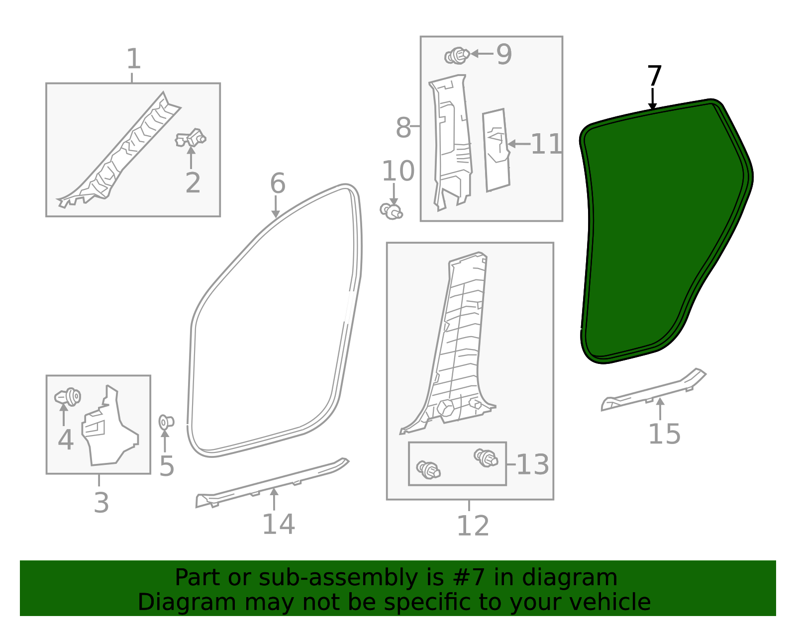 2019-2024 Toyota Surround Weather-Strip 62331-0R060 | Toyota Parts Center