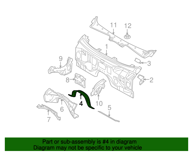 Genuine BMW 41-13-7-111-821 | Reinforcement | FREE Shipping on Most ...
