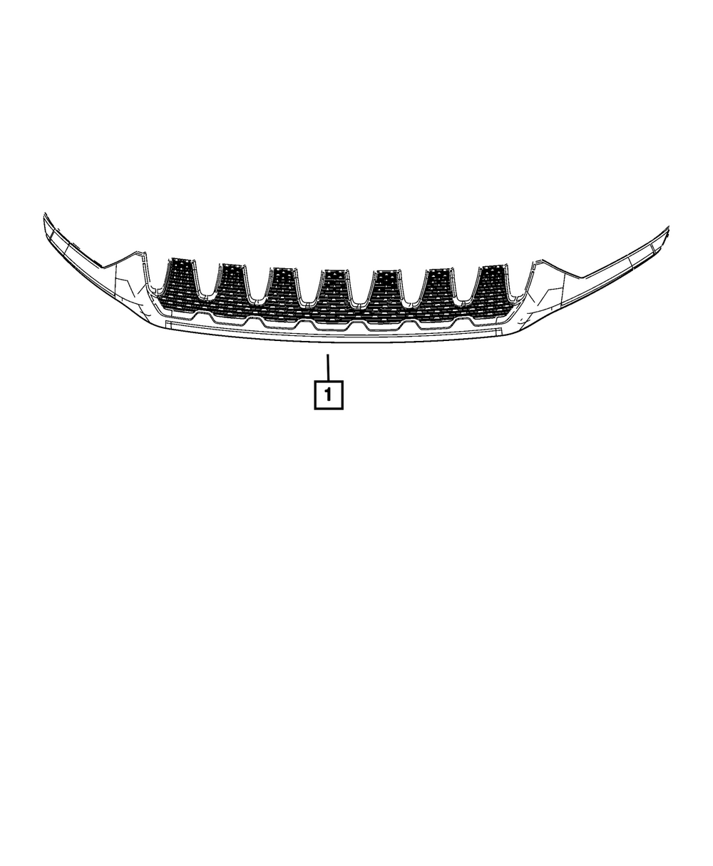 2025 Jeep Wagoneer S Upper Grille 7LB26TZZAA | My Mopar Parts