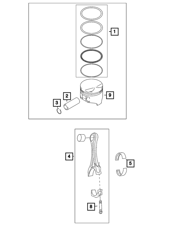 2018-2024 Mopar Piston Pin 4893602AA | Mopar eStore