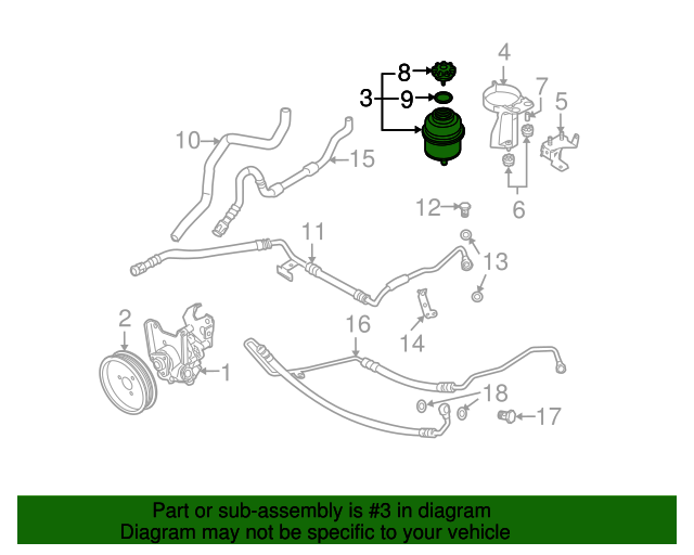 32-41-6-782-538 - Power Steering Reservoir 2002-2013 BMW ...