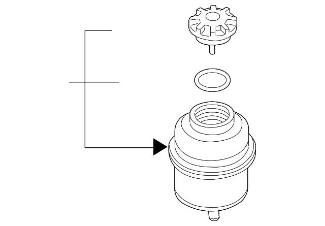 2002-2013 BMW Power Steering Pump Reservoir 32416782538 | OEM Parts Online