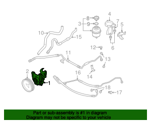 32416766190 - 2004-2005 BMW Power Steering Pump (32-41-6-766-190) | BMW ...